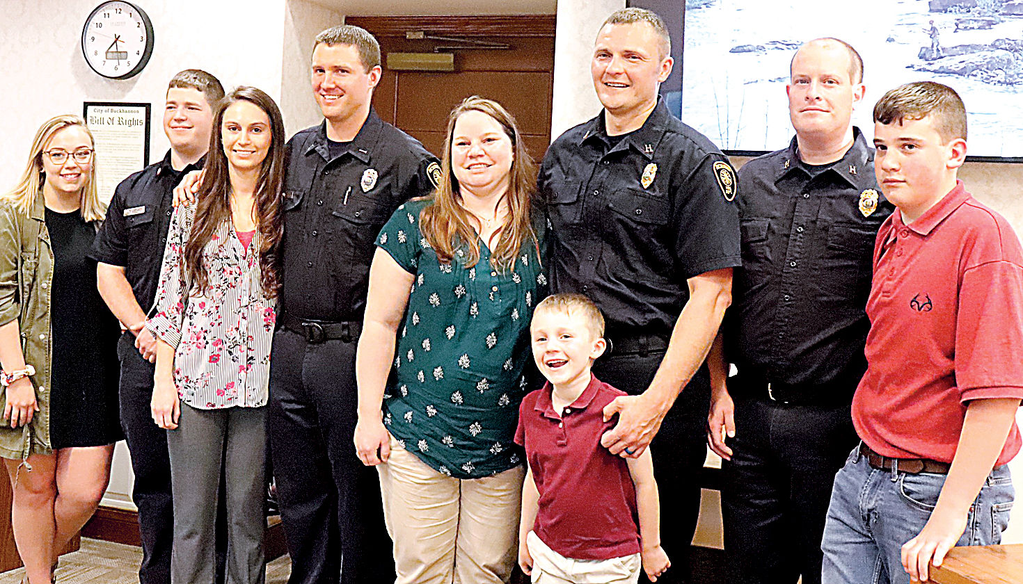 Buckhannon promotes firefighters | News, Sports, Jobs - The Intermountain